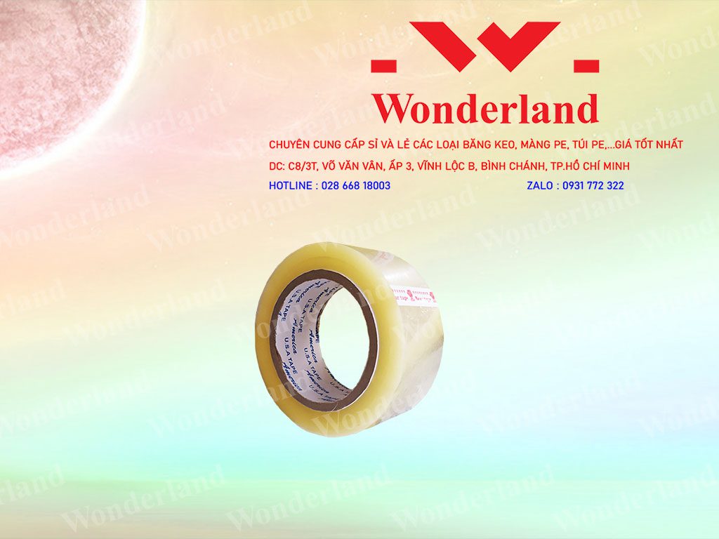 BĂNG KEO TRONG 2KG LÕI 7LI