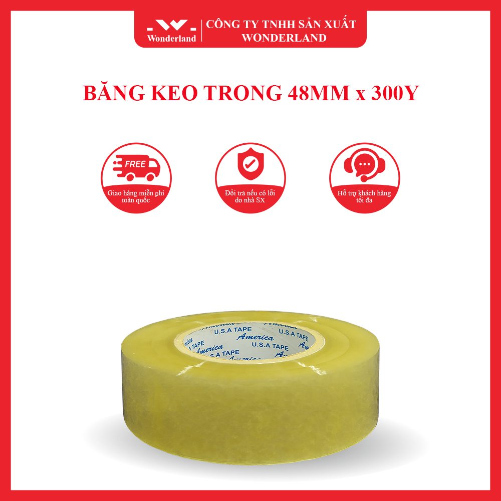 BĂNG KEO TRONG 48MM x 300Y