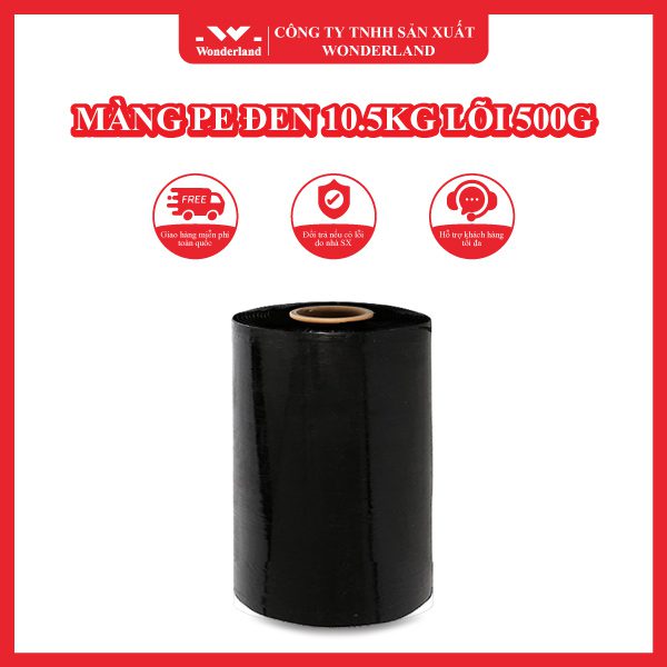 MÀNG PE ĐEN 10.5KG LÕI 500G
