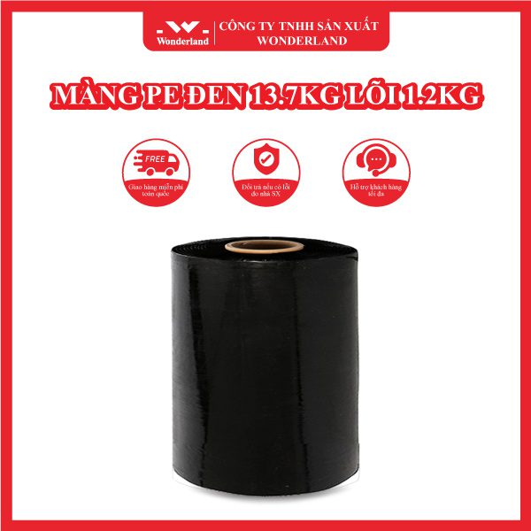MÀNG PE ĐEN 13.7KG LÕI 1.2KG