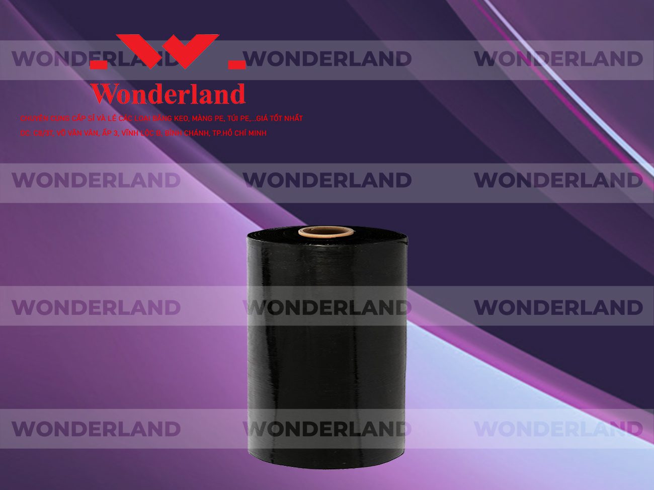 MÀNG PE ĐEN 13KG LÕI 1.2KG