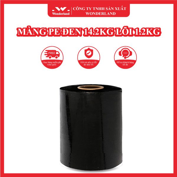 MÀNG PE ĐEN 14.2KG LÕI 1.2KG