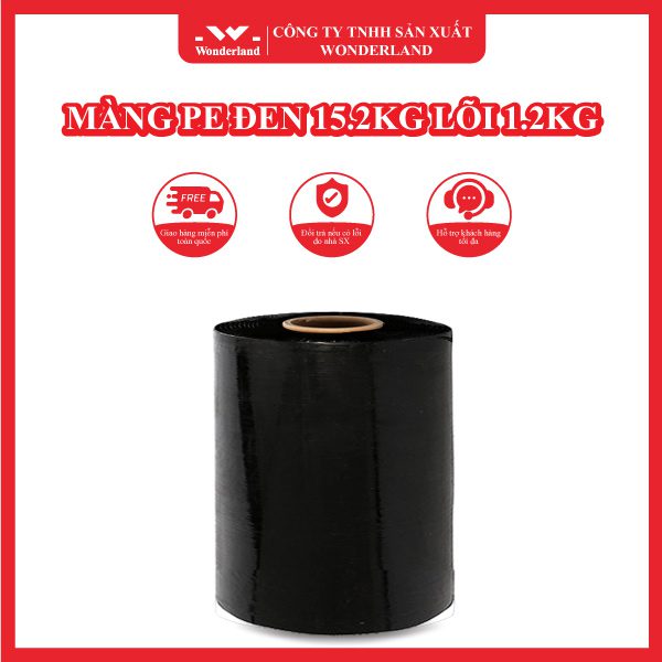 MÀNG PE ĐEN 15.2KG LÕI 1.2KG