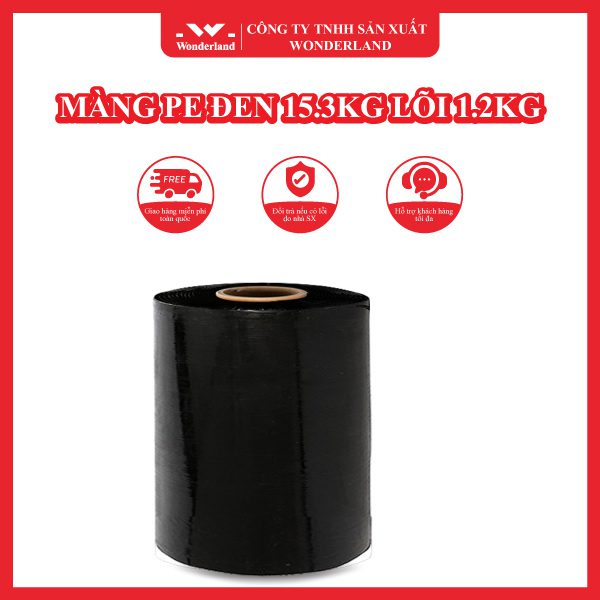 MÀNG PE ĐEN 15.3KG LÕI 1.2KG