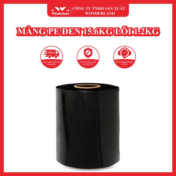 MÀNG PE ĐEN 15.6KG LÕI 1.2KG