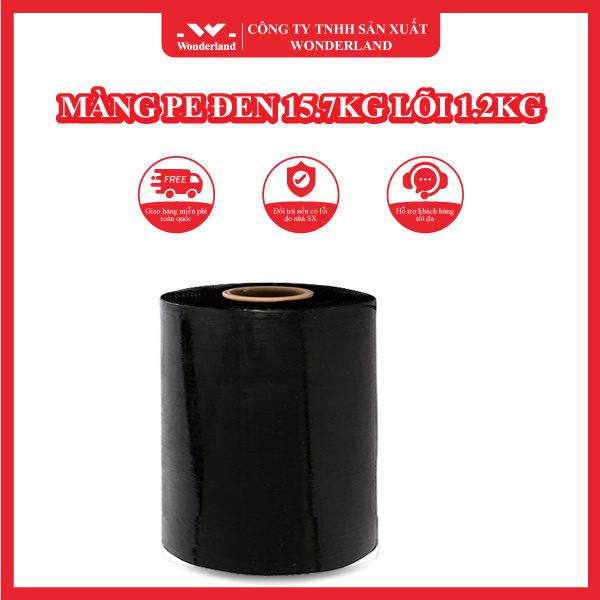 MÀNG PE ĐEN 15.7KG LÕI 1.2KG