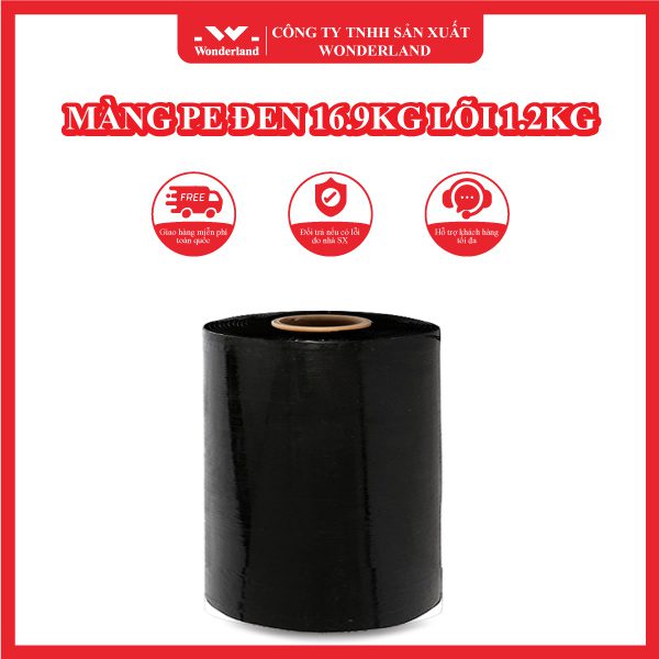 MÀNG PE ĐEN 16.9KG LÕI 1.2KG