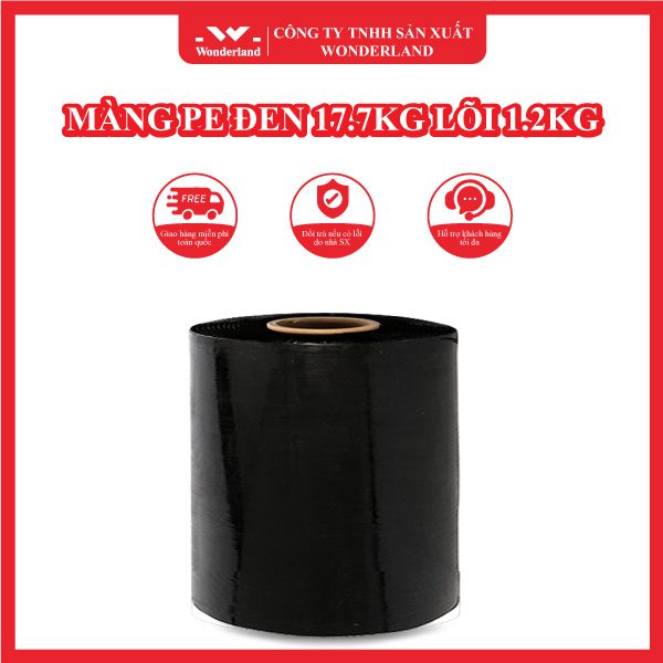 MÀNG PE ĐEN 17.7KG LÕI 1.2KG