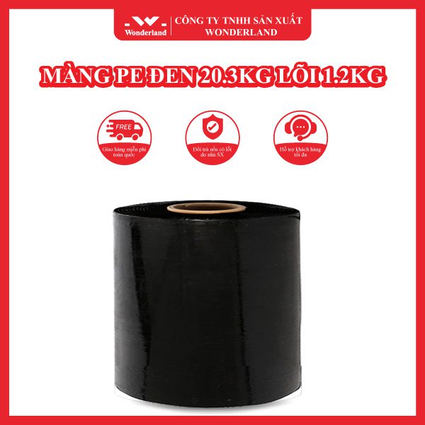 MÀNG PE ĐEN 20.3KG LÕI 1.2KG