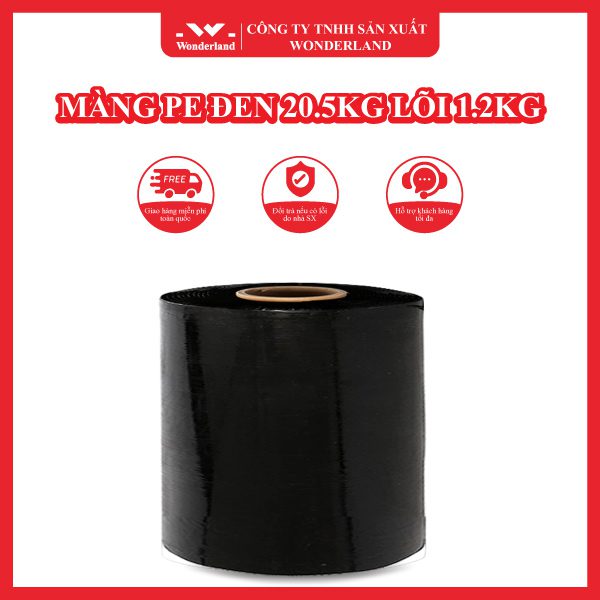 MÀNG PE ĐEN 20.5KG LÕI 1.2KG