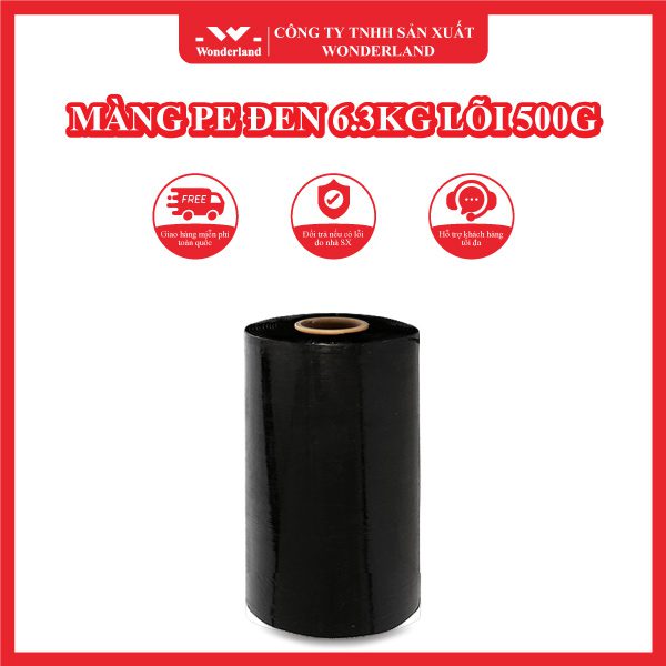 MÀNG PE ĐEN 6.3KG LÕI 500G