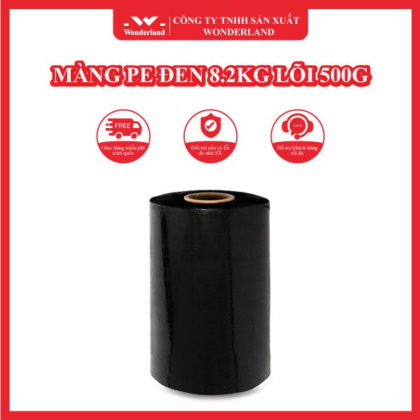 MÀNG PE ĐEN 8.2KG LÕI 500G