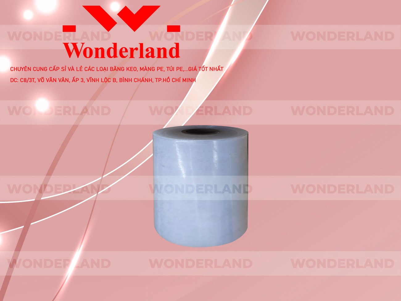 MÀNG PE TRẮNG 12.2KG LÕI 1.2KG